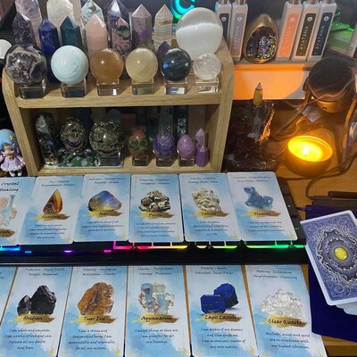 Crystal Oracle Cards. Gemstone Healing Oracle. - Etsy