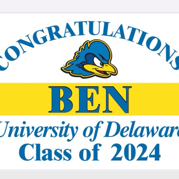 Graduation Lawn Sign Custom Photo Yard Sign Any School Any Color With ...