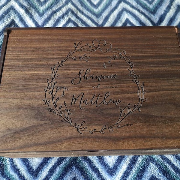 Personalized Wooden, Memory, Keepsake Storage Gift Box - Valentines ...