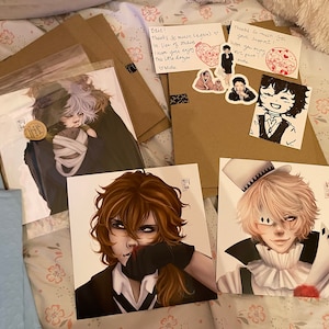 Dazai Dark Era clean Version 7x7 Print dazai Osamu BSD - Etsy