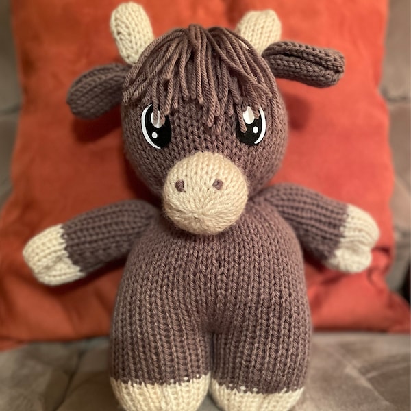 Highland Cow Knitting Machine Pattern PDF ONLY Addi Sentro - Etsy