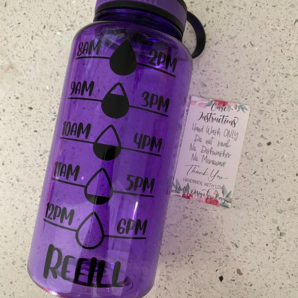 Water Bottle Tracker | Motivational Water Bottle | Water Bottle With ...