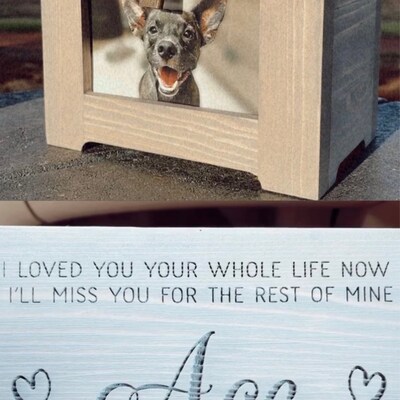 Personalized Pet Memory Box / Urn With Name and Quote or Poem - Etsy