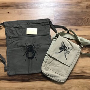 Bee Backpack Canvas Laptop Bag Cinch Sack Gift for Bee Lover - Etsy