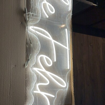 Initials Neon Sign Custom Wedding Decor, Custom Name Sign Wall Decor ...