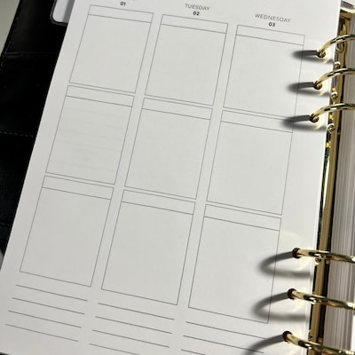 A5 2022 Weekly Planner Printable Week on 1 Page With Notes - Etsy UK