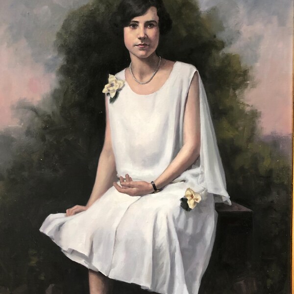 Custom Portrait Painting From Old Photo, Faded Photo to Oil Painting ...