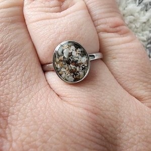 Cremation Ashes Jewelry Cremation Ring With Gemstone - Etsy