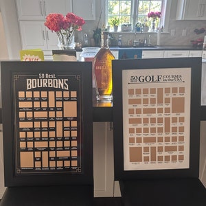 The Original Bourbon Scratch off Poster the 50 Best Bourbons Bucket ...