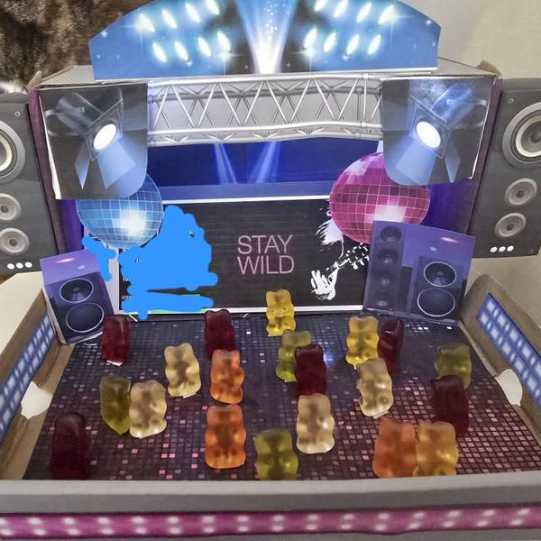 Music Concert Stage Shoebox Diorama, Create Your Own Theater, Cut and ...