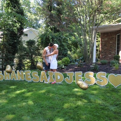 Personalized Custom Letter Yard Sign, Build Your Own Sign, Lawn Decor ...