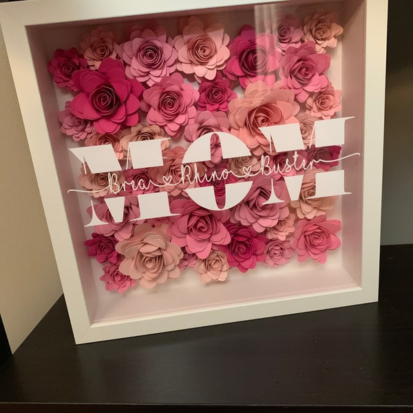 Floral Shadow Box Perfect Gift for Mom - Etsy