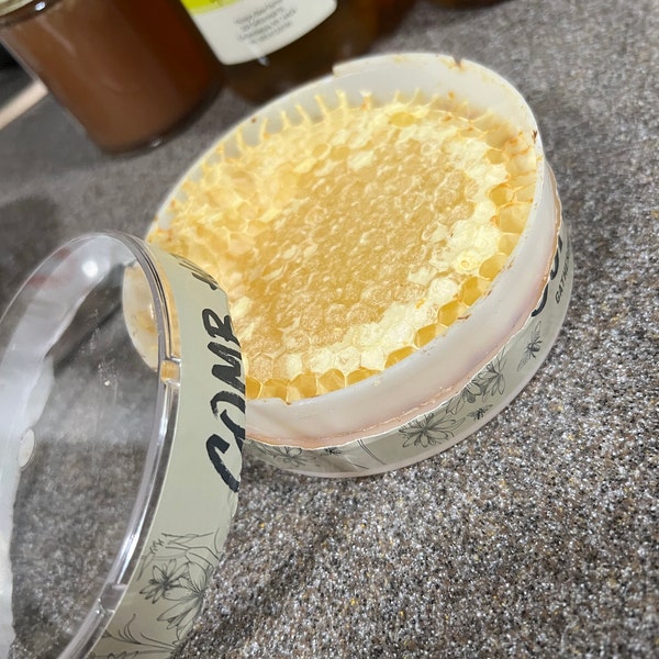 Pure Raw Comb Honey- Wildflower, Ross Round Comb Honey - Etsy