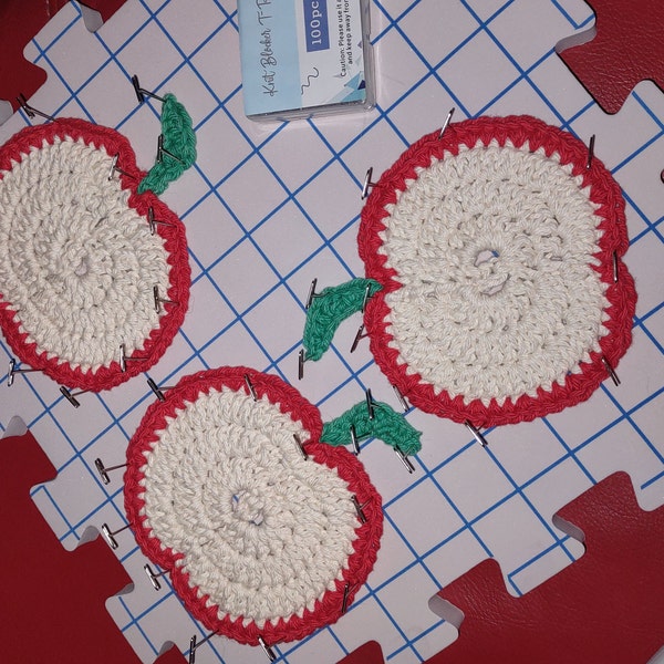 Fruit Slices Coaster Crochet Pattern Bundle, 7-in-1, Apple, Citrus ...