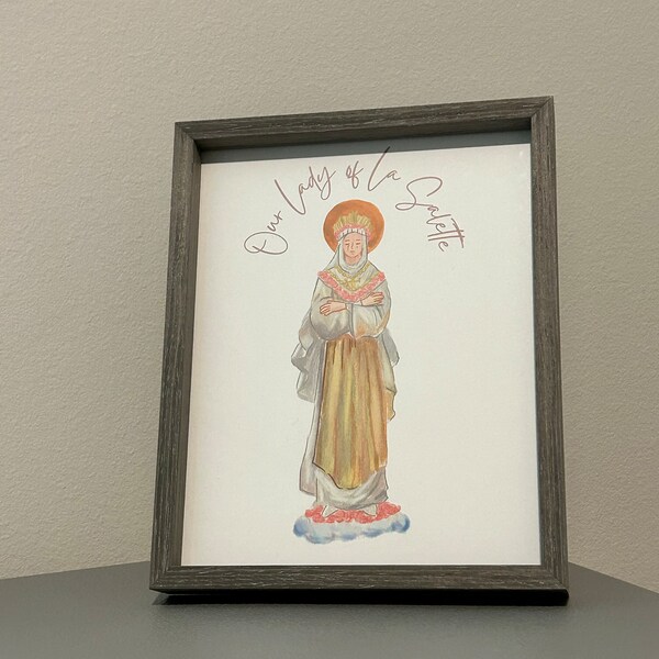 Saint Michael the Archangel Wall Art Catholic Illustration DIGITAL ...