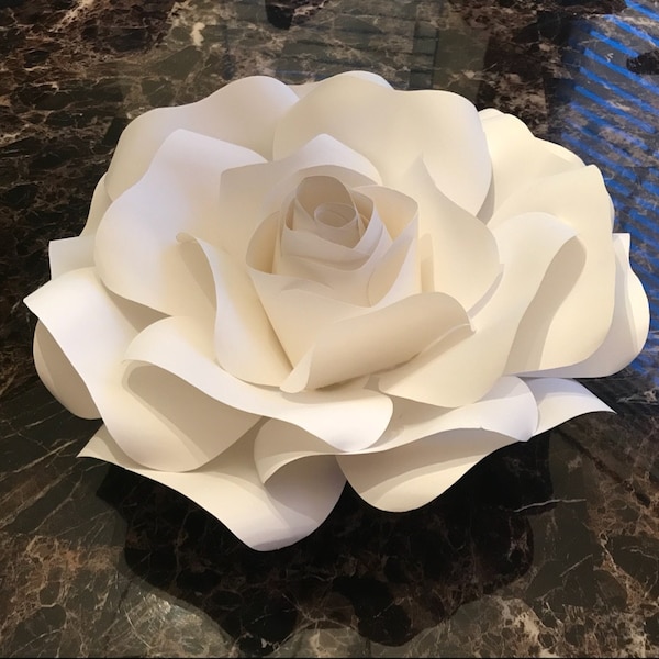 Giant Paper Rose Templates, DIY Large Paper Flowers, Printable PDF ...