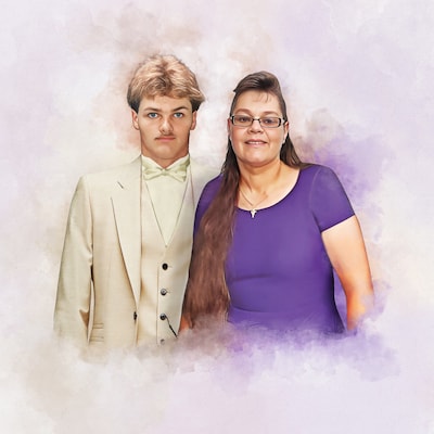 Remember Loved One Portrait, Lost Loved One Custom Portrait Gift ...
