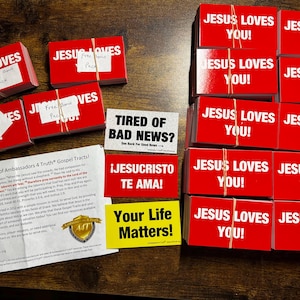 Cross Tract | Pack of 50 | Christian Gospel Tracts | Bible Tracts ...