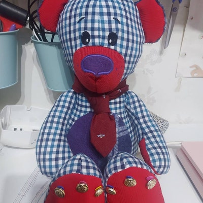 Teddy Rag Doll Cut and Sew Fabric Panel dress Me Bestie BETSY BEAR ...