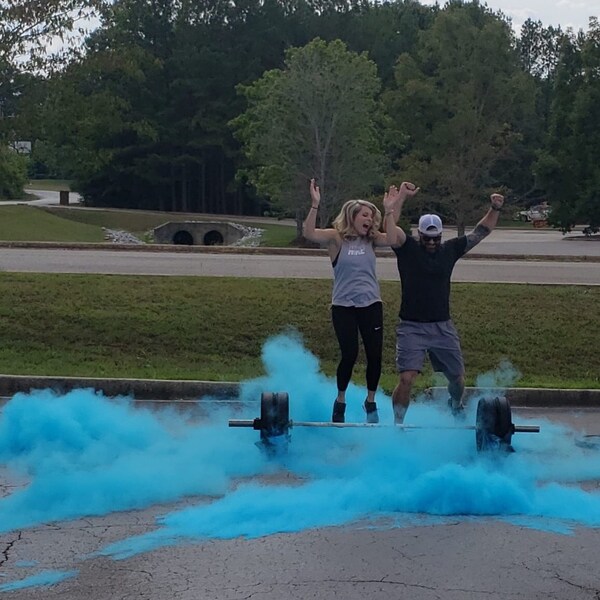 Fitness Gender Reveal! Gym Gender Reveal! Lifting Gender Reveal! Simple ...