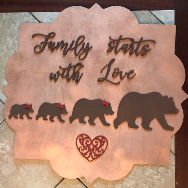 Unfinished Wooden Grizzly Bear Shape - Animal - Craft - From 1" up to ...