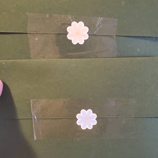 Mini Flower Sticker Set of 12 1x1 In. - Etsy