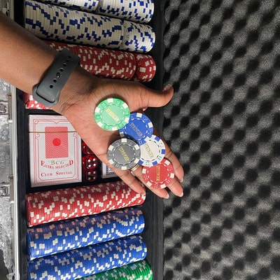 500 Personalized Poker Chip Set Great Holiday Gift - Etsy