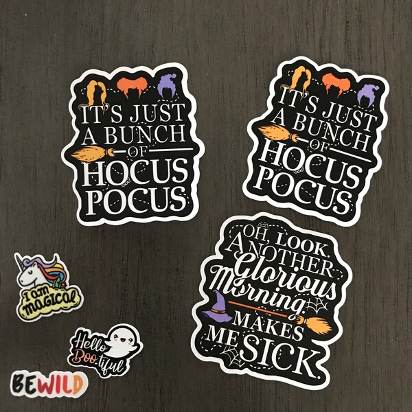 Hocus Pocus Stickers for Halloween, Stickers for Hydroflask, Fall ...