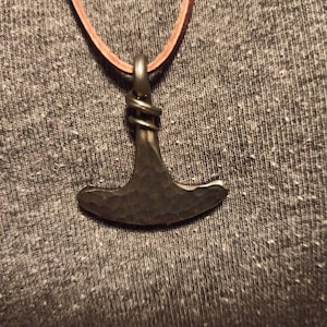 Hand Forged Ukko's Hammer Viking Age Necklace, Comes Supplied With ...