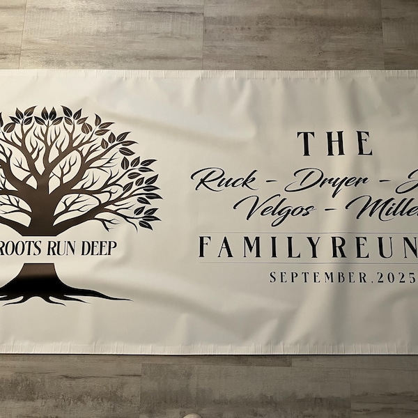 Custom Family Reunion Banner, Family Reunion Decor, Family Gathering ...