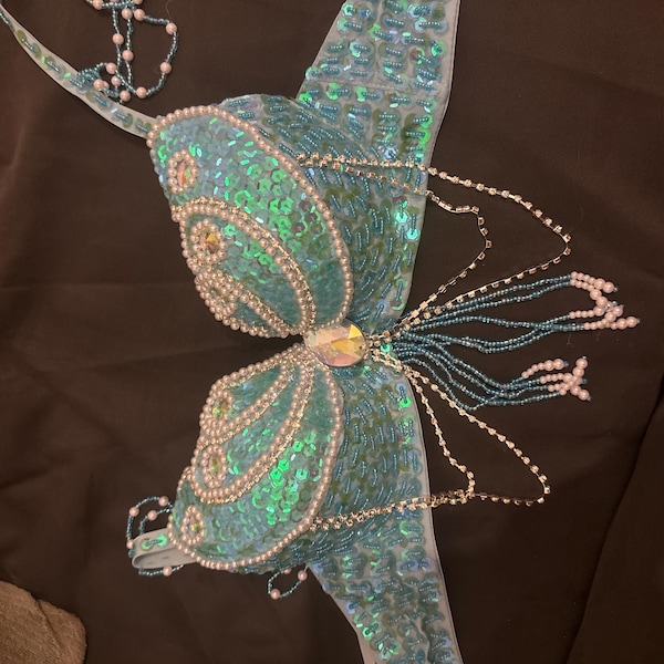 Halloween Belly Dance Pearl Handmade Bra Bra215 - Etsy