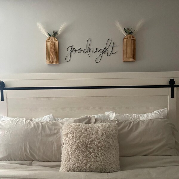 Goodnight Sign Wire Words -design 1 [bedroom Sign, Headboard Sign ...