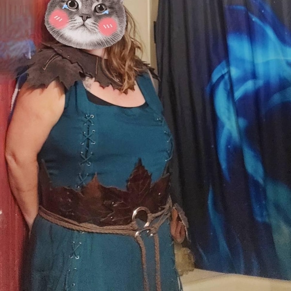 Leather Thorn Crown Headpiece | LARP Cosplay Armor | Forest Fae Elven ...