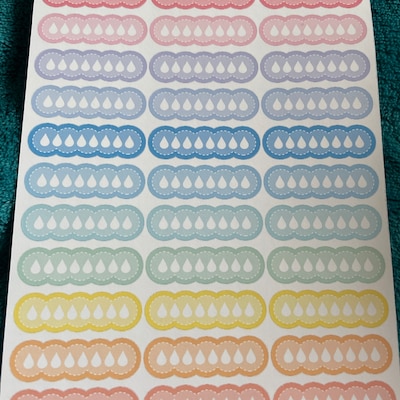 Vitamins Planner Sticker Pastel Colours to Do Planner Stickers Labels ...