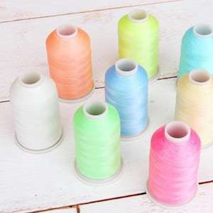 63 Spool Brother Colors Polyester Embroidery Machine Thread 500M 550yd ...