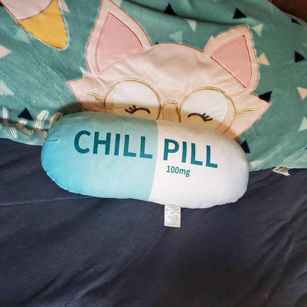 Chill Pill Decorative Throw Pillow Gift for Home, Apartment, Dorm Room ...