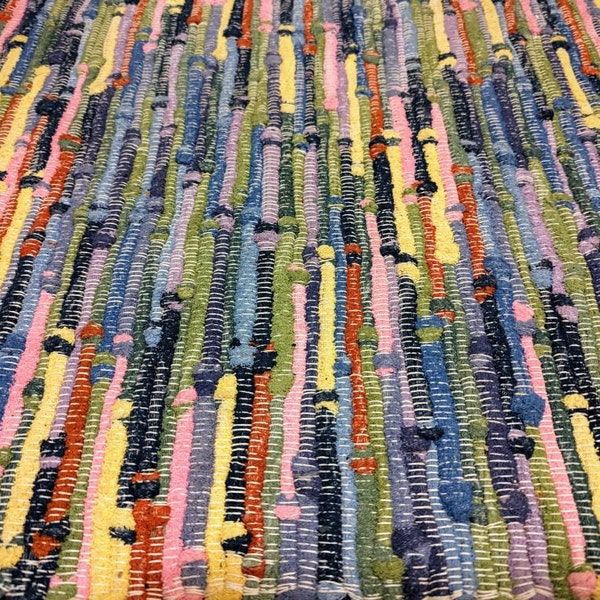 Western Bluebird, a Rag Rug, Handwoven, Hand Dyed and Made Especially ...