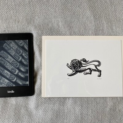 Medieval Rabbit or Hare... Handmade Linocut Print - Etsy