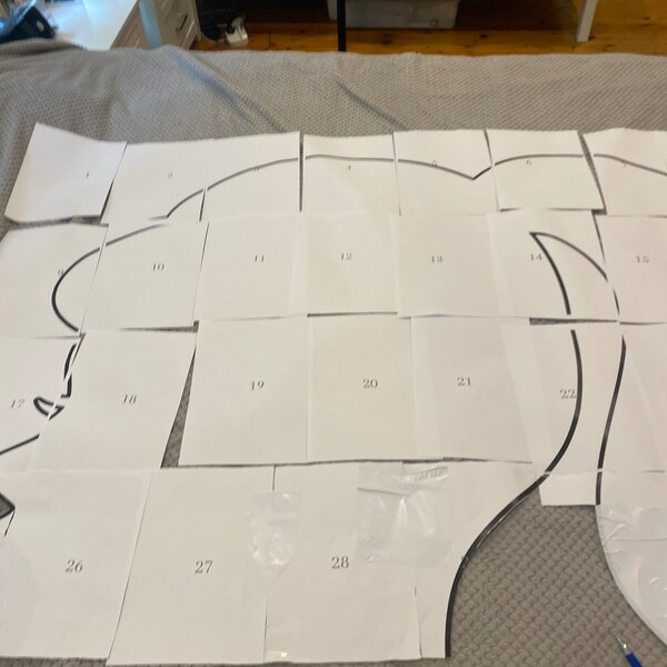 1ft-5ft Mosaic Donkey Pinata PDF Files With Instructions Book - Etsy
