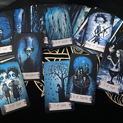 Dark Tarot Cards Gothic Tarot Full Tarot Deck Gothic Gift - Etsy