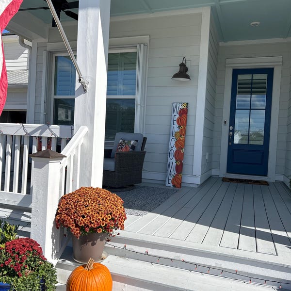 FALL Porch Sign Happy Fall Porch Sign Horizontal Fall Sign - Etsy