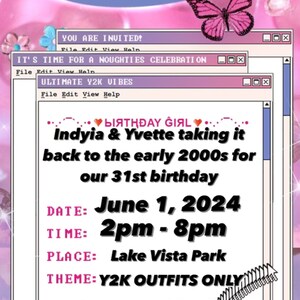 Y2K Party Invitation Editable on Phone 2000's Themed Party Invite, Easy ...