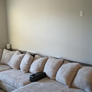 Powered Wood Console Table 5 Inches Deep Behind the Sofa Table With ...