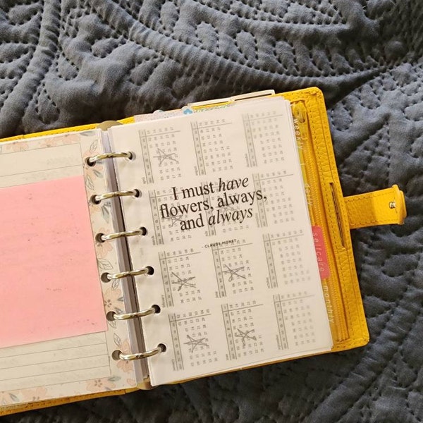 Pocket Monthly Planner Printable, 2024 Monthly, Month on Two Pages ...