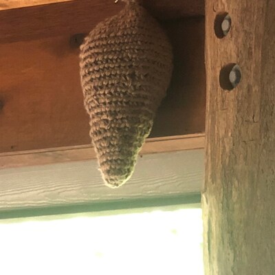 Crocheted Wasp Nest PDF Pattern to Scare Away Wasps Designed by Noreen ...