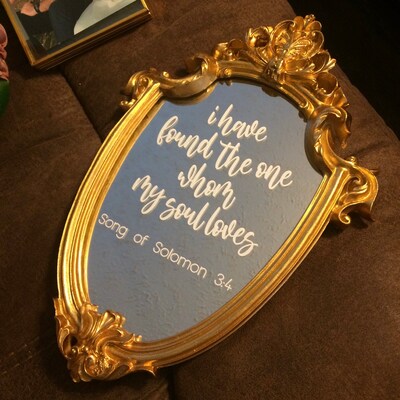 Custom Mirror Text Quote Decal Choose the Font Style, Size and Color - Etsy