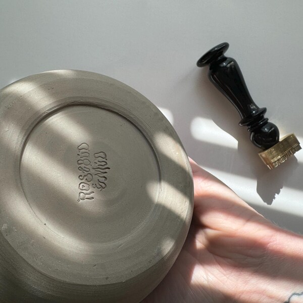 Custom Pottery Signature Stamp, Pottery Stamp, Acrylic Pottery Stamp ...