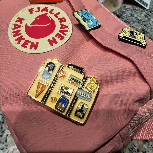 Suitcase Enamel Pin and Travel Gift for Her - Etsy