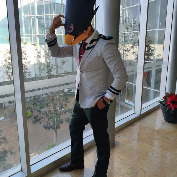 Tokoyami Cosplay Mask Moving Jaw Pattern/template - Etsy