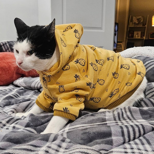 Cat Pattern, Cat Hoodie Sewing Pattern, Sewing Pattern Pet, Pattern for ...